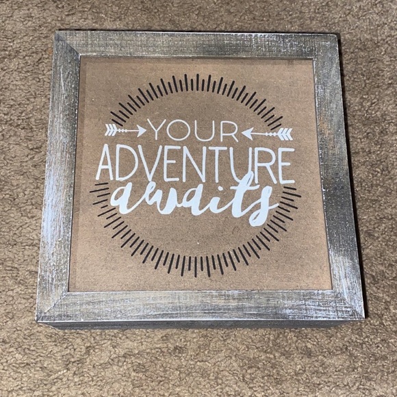 Hobby Lobby | Other | Adventure Awaits Wooden Shadow Box | Poshmark